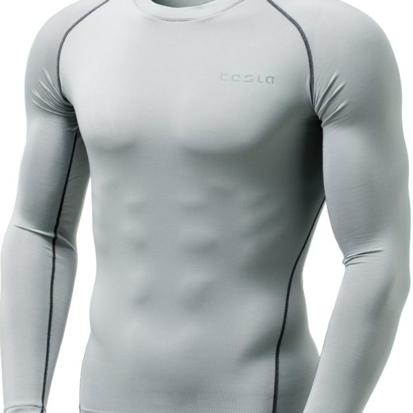 Tesla Men's Winter Thermal Compression Shirt (Long-Sleeve) - Electric Socks