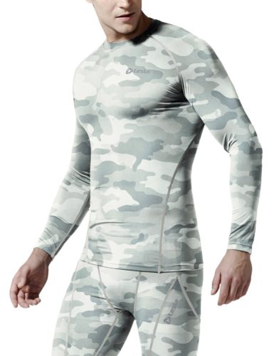 Tesla Men's Winter Thermal Compression Shirt (Long-Sleeve) - Electric Socks