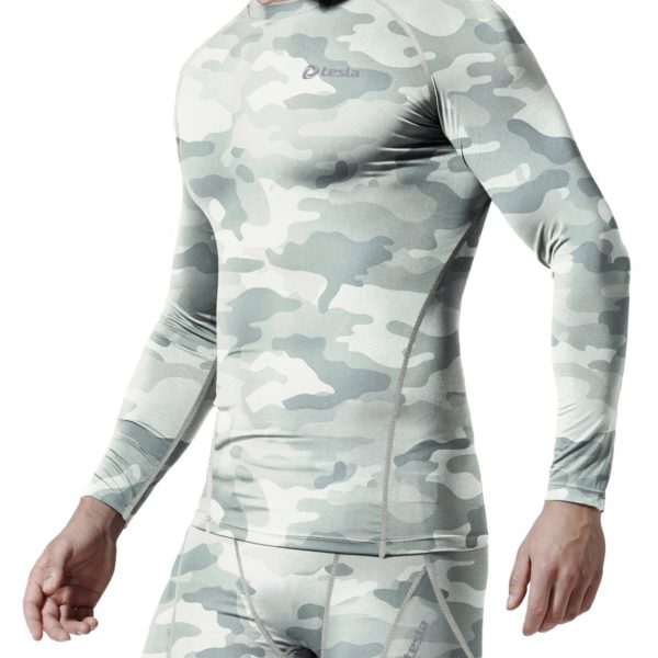 Tesla Men's Winter Thermal Compression Shirt (Long-Sleeve) - Electric Socks